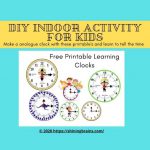 Make a Clock Activity | Free printable Template - Shining Brains