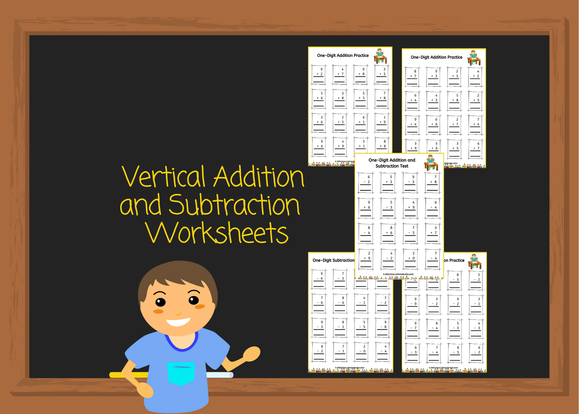 Addition And Subtraction Worksheets Vertical