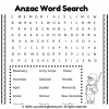Anzac Day Words Mat | Remembrance Day - Shining Brains shiningbrains.com