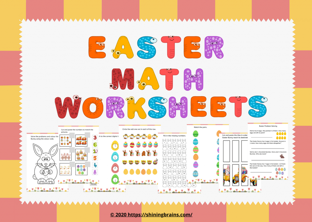 Preschool Easter Worksheets - Ten Frames Worksheets - Easter Themed