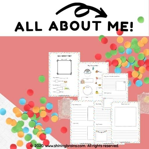 All About Me Fun Worksheets - Free fun resources and printable
