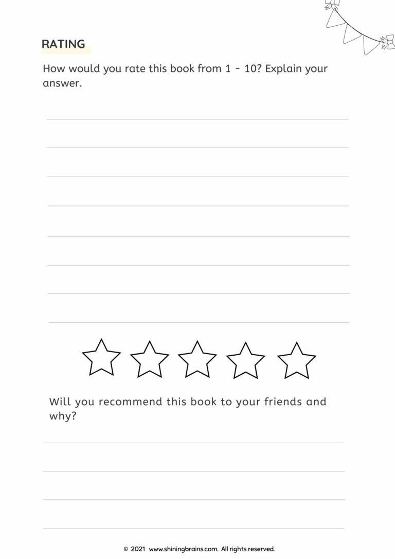 Extensive Book review writing template bundle - Shining Brains