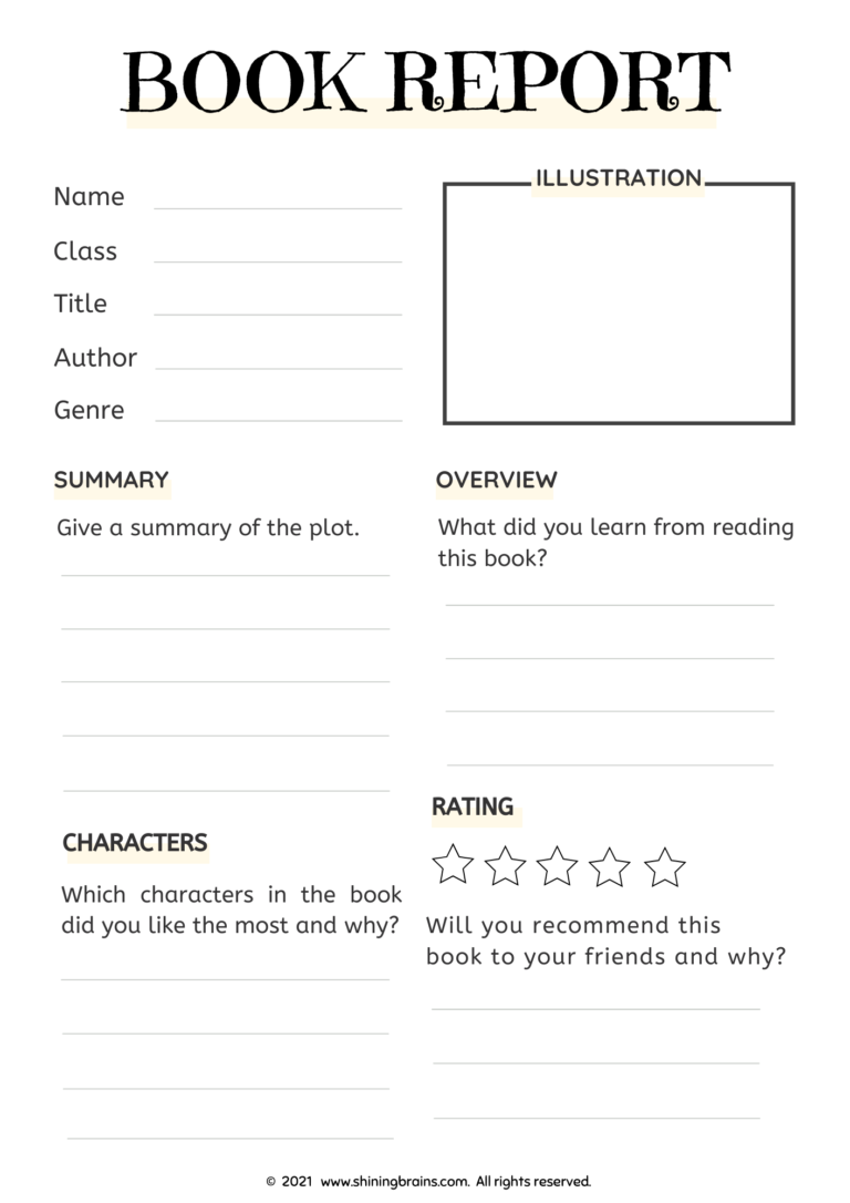 Book Review Template KS2 - Great Reading & Writing Activity for kids