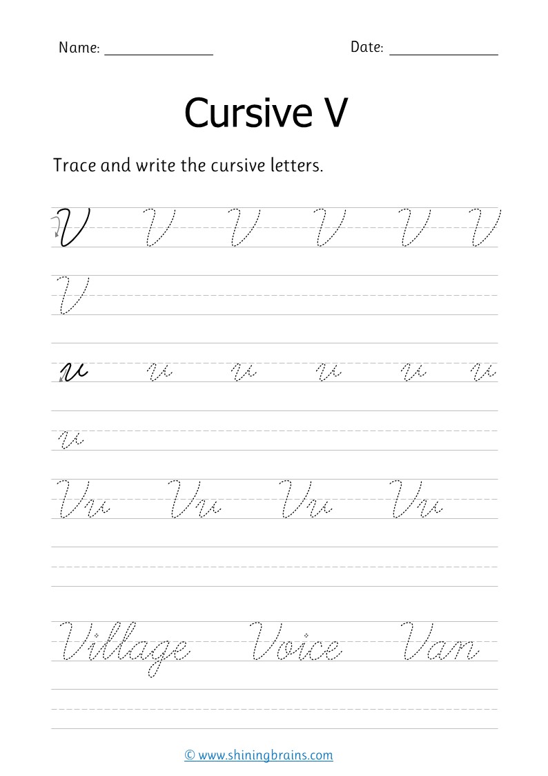 Cursive Letters Free Cursive Writing Practice Worksheets A To Z