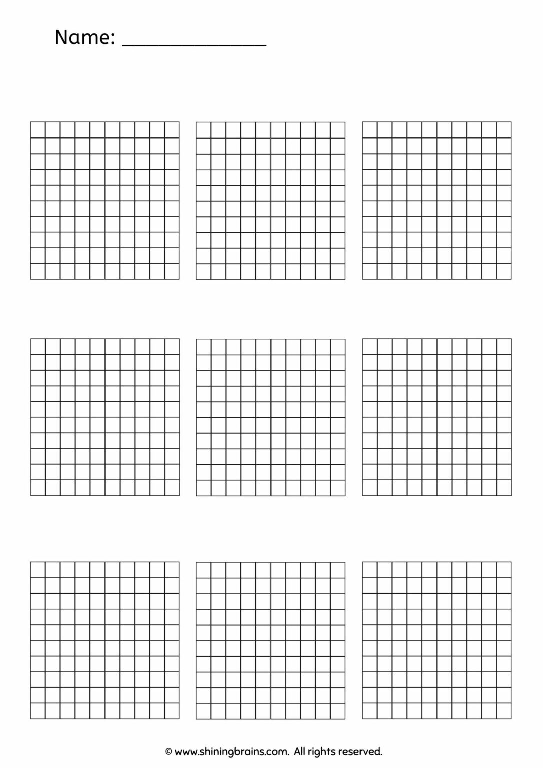 Hundred Frames | 10 Ten Frames | Number Bonds to 100 - Shining Brains