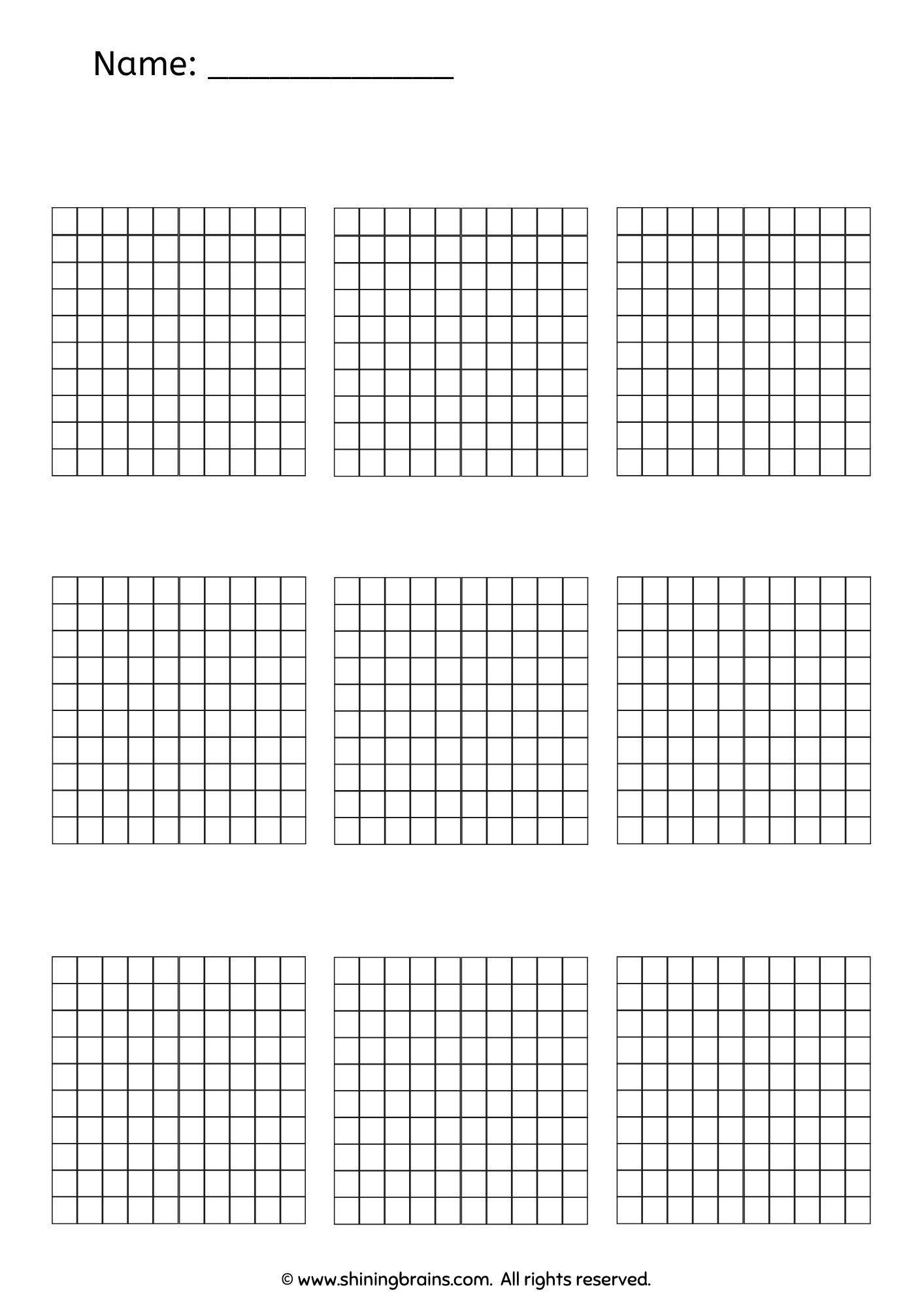 Hundred Frames | 10 Ten Frames | Number Bonds to 100 - Shining Brains
