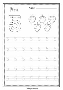 Tracing Numbers 1 to 10 - Shining Brains